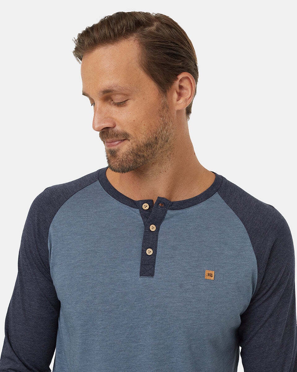 Tentree M TreeBlend Classic Henley Longsleeve | Paddles & Pedals ...